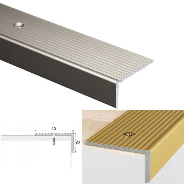 Buy High Quality Anodised Aluminium Anti Slip Stair Nosing Edge Trim