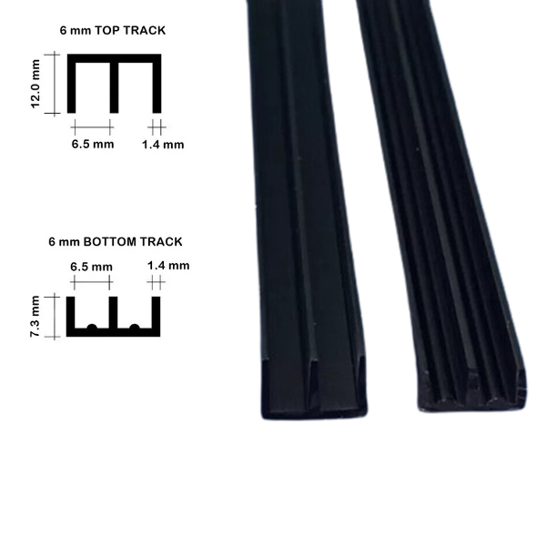 Shop Top Quality Double Channel Vivarium Glass Runners Track - Top & Bottom